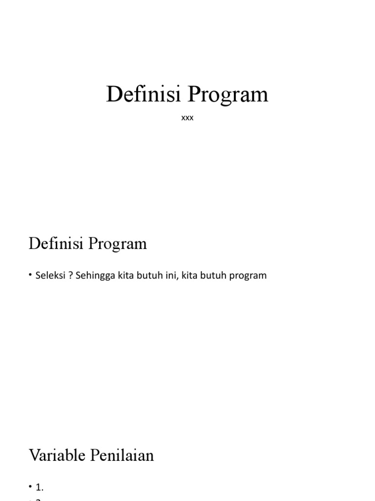 Definisi Program dan Gambaran Proses | PDF | Bisnis