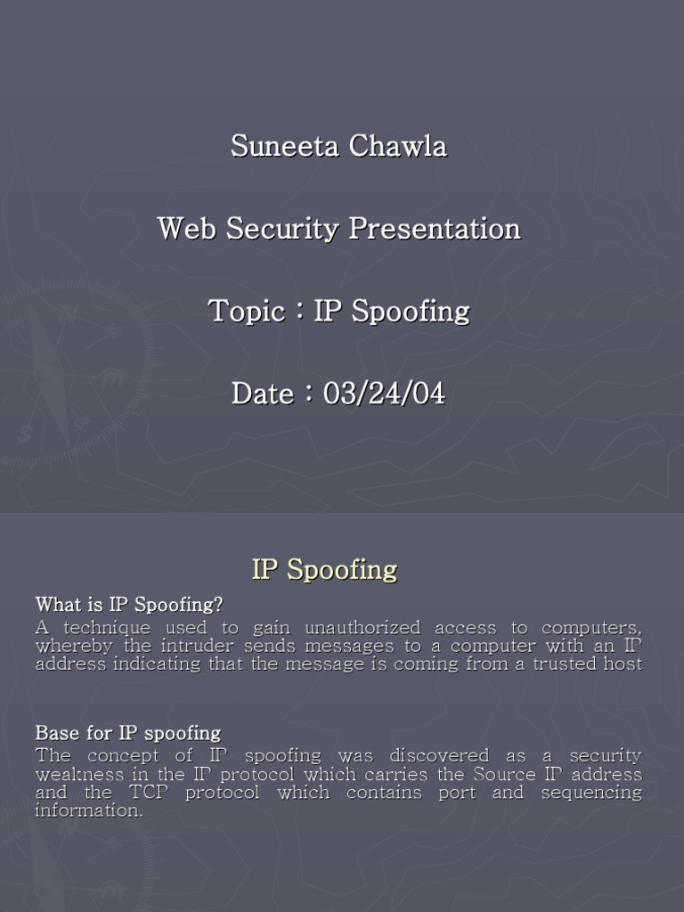 Ip Spoofing | Download Free PDF | Transmission Control Protocol ...