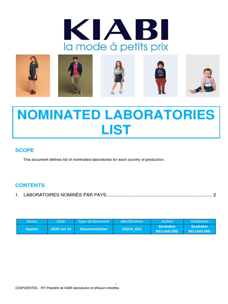 023 Nominated Laboratories List | PDF | Science