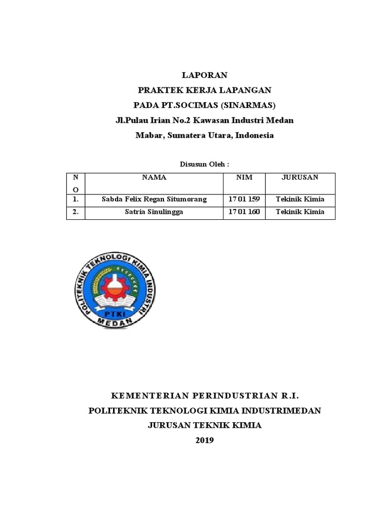 Laporan PKL Perhitungan Neraca Massa Pada Unit Hidrogenasi 2#200 PT ...