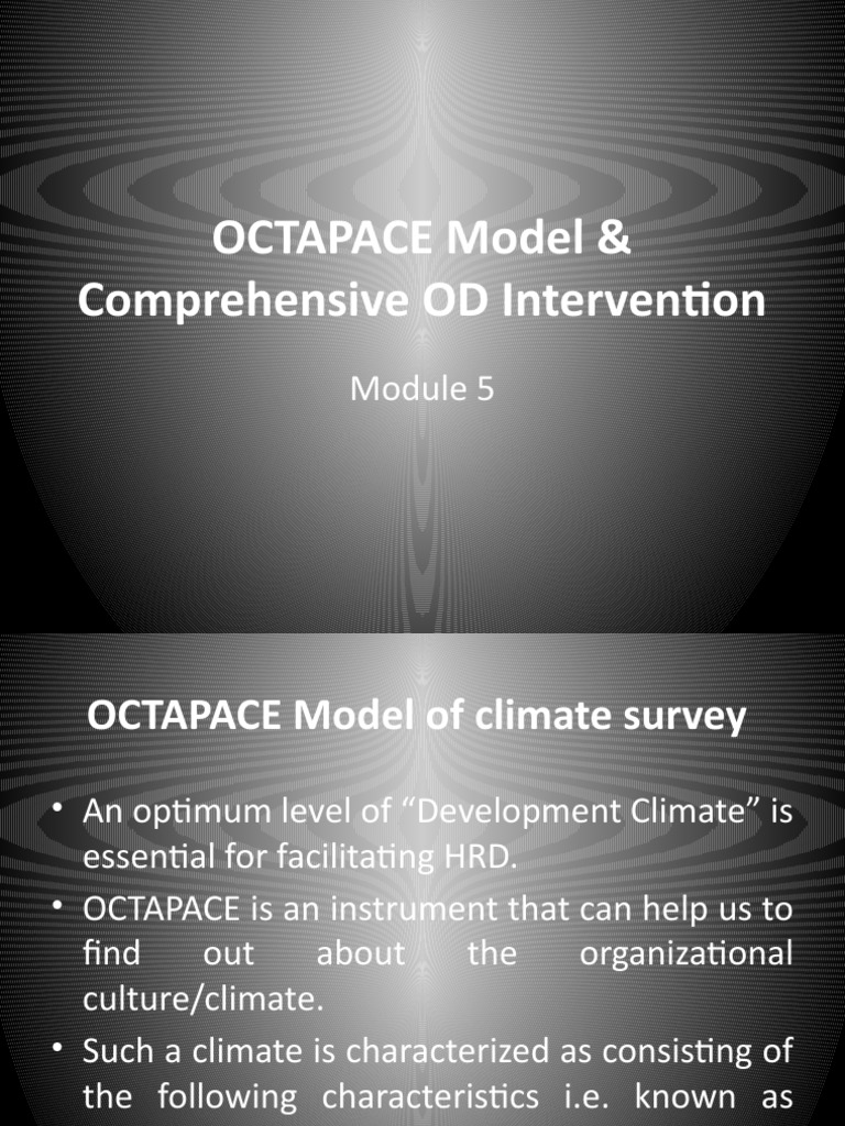 Octapace Model & Comprehensive OD Intervention | Download Free PDF ...
