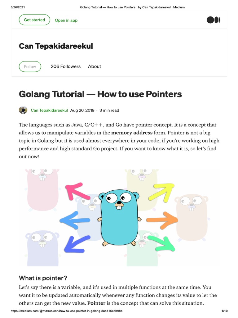 Golang Tutorial - How To Use Pointers | PDF Golang Tutorial - How To Use Pointers | PDF
