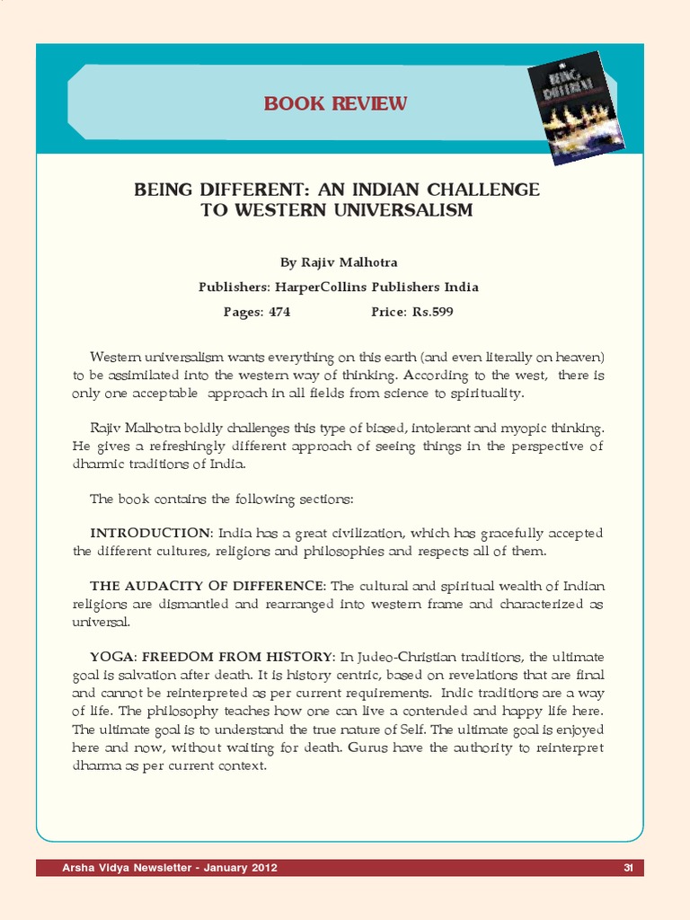 Being Different Book Review | PDF | Universalism | Supernatural
