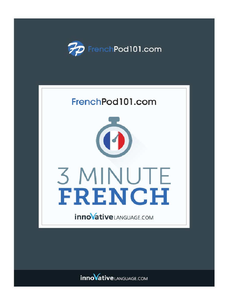 3-Minute French 25 Lesson Series | PDF | Grammatical Gender ...
