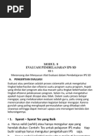 Rancangan Evaluasi Nilai Sosial IPS SD | PDF | Karier & Perkembangan | Pengembangan Diri