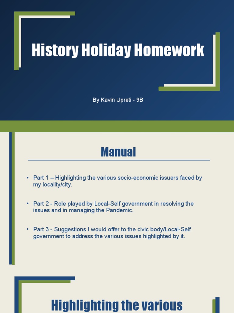 History Holiday Homework Final | PDF | Pandemic | Diseases And Disorders