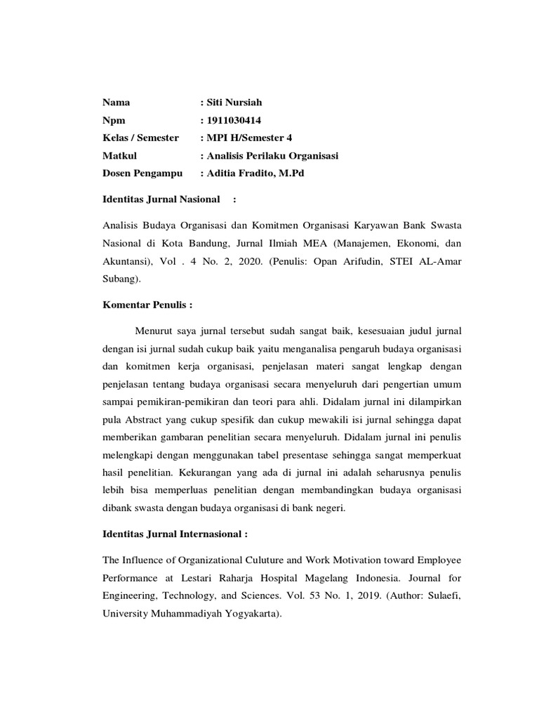 APO Jurnal (Siti Nursiah 1911030414 Mpi H4) | PDF