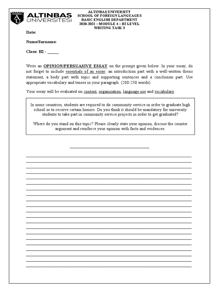 B2 M4 Writing Task 3 W6 | PDF | Essays | Cognitive Science