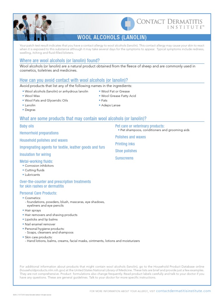Wool Alcohols (Lanolin) | PDF | Toiletry | Beauty