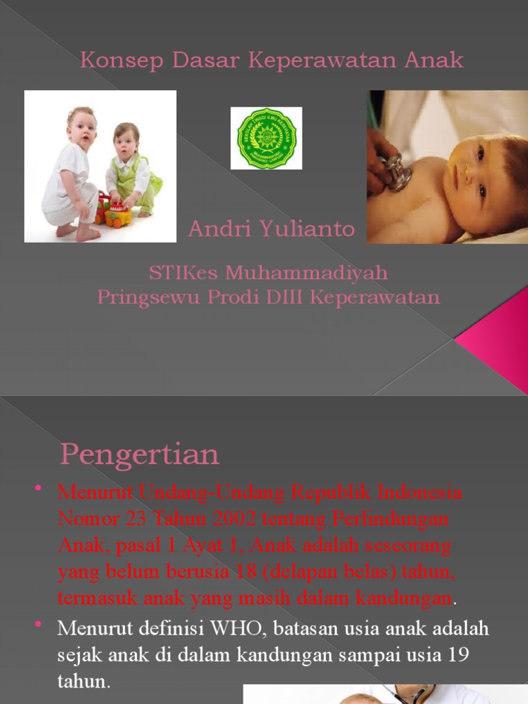 Konsep Dasar Keperawatan Anak | PDF