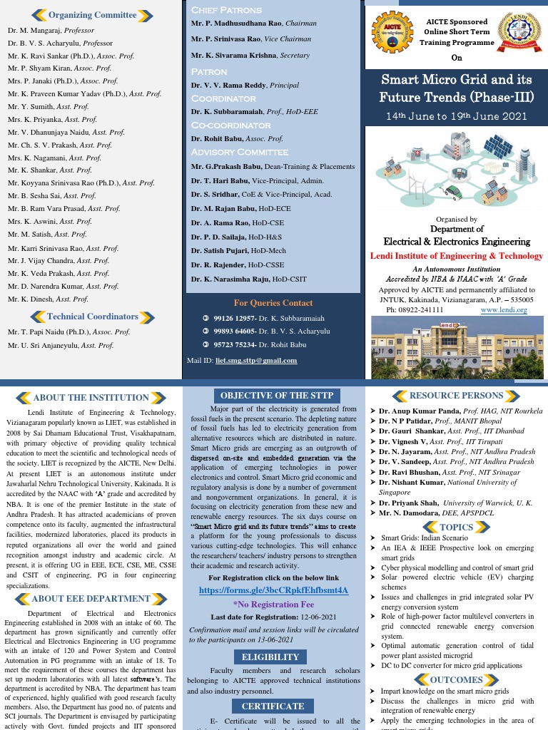 STTP Phase-III Brochure | PDF | Electrical Grid | Smart Grid
