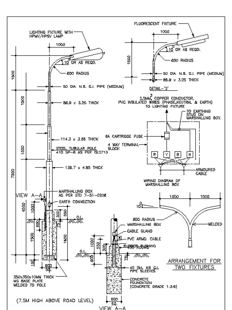 7 51 0207 1 Lighting Pole Model | PDF