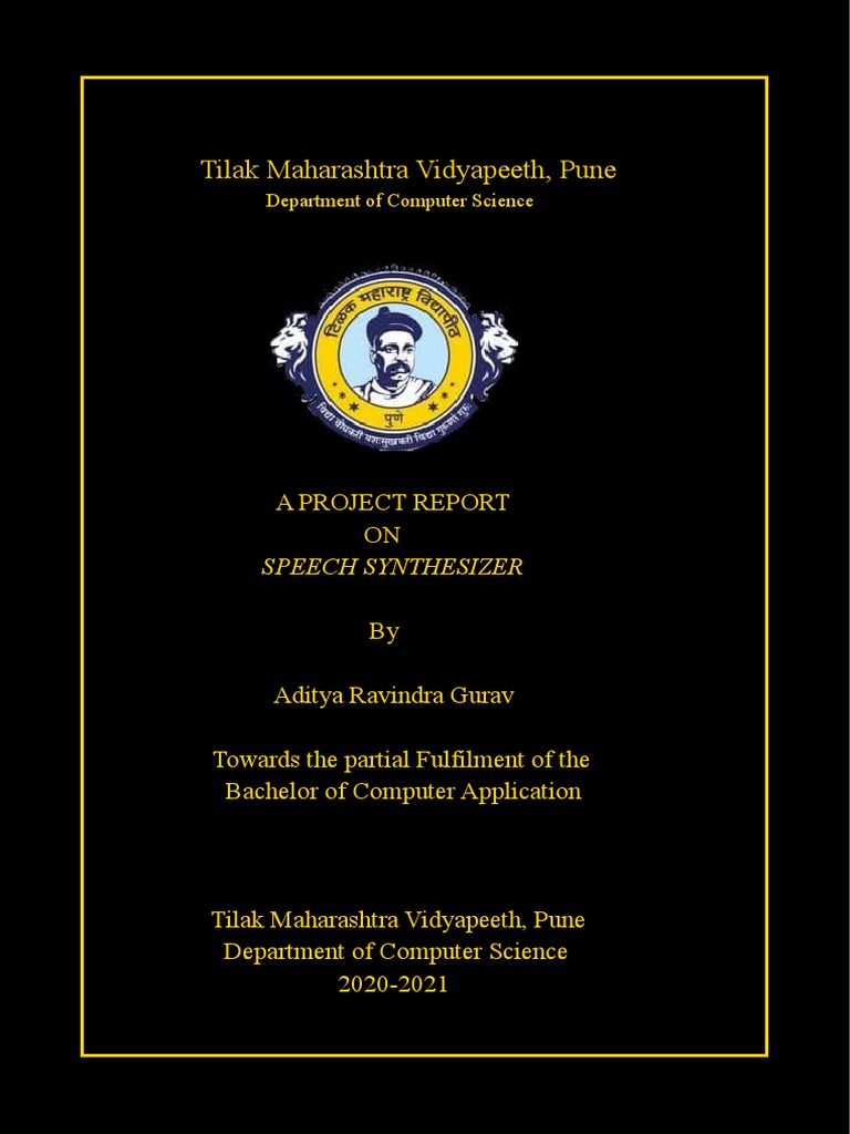 Tilak Maharashtra Vidyapeeth, Pune | PDF