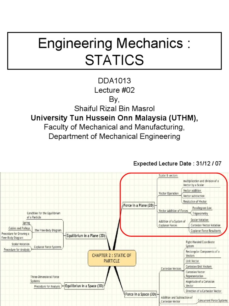 Engineering Mechanics: Statics | PDF | Euclidean Vector | Force