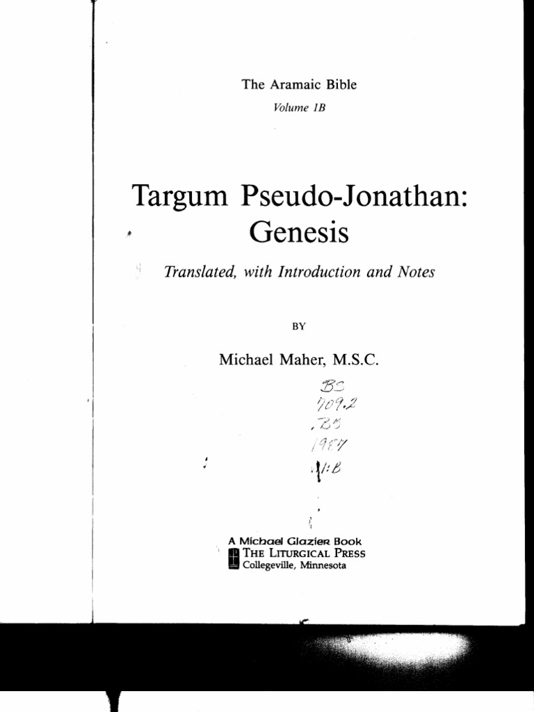 Pseudo Jonathan | PDF | Religion & Spirituality