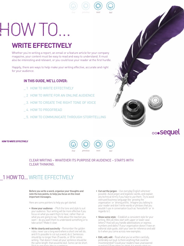 How To Write Effectively - Sequel | PDF | Proofreading | Storytelling