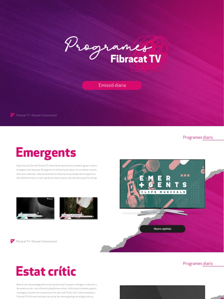 Programes Fibracat TV 2021 | PDF