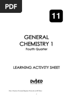 GENERAL CHEMISTRY Grade 12 Module | PDF | Phase (Matter) | Ionic Bonding