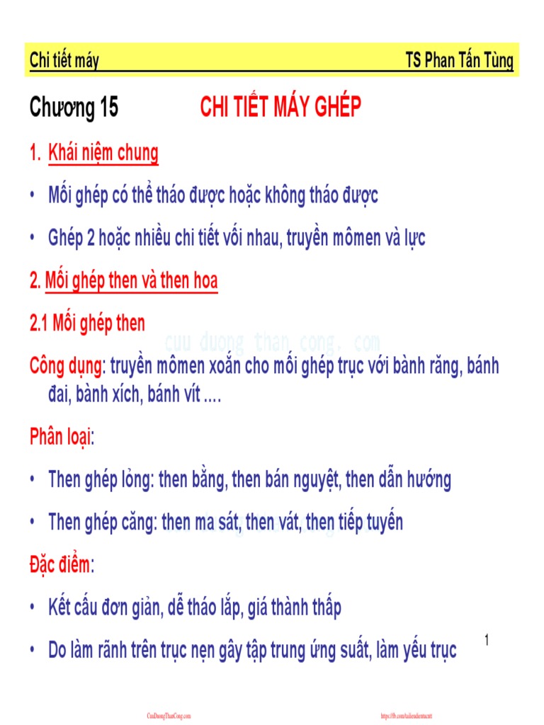 Chi-Tiet-May Phan-Tan-Tung Ch15 Chi Tiet May Ghep - (Cuuduongthancong - Com) | PDF