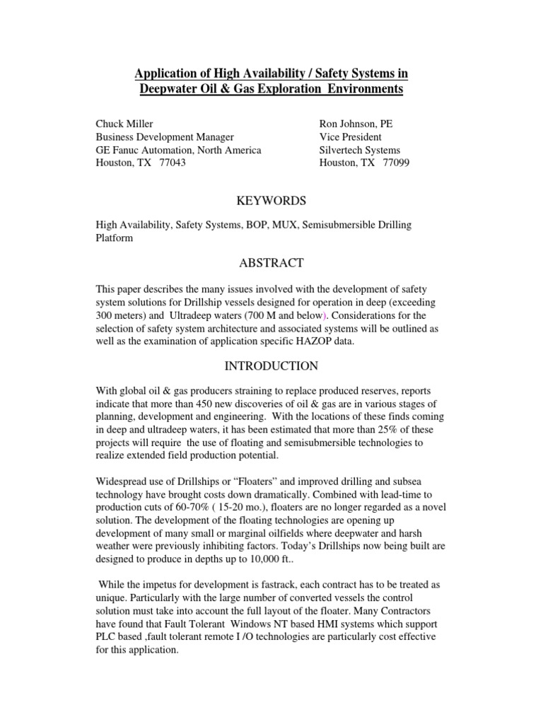 Bop Isa Paper | PDF | Blowout (Well Drilling) | Programmable Logic ...