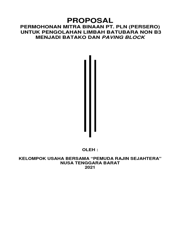 Proposal Permohonan Mitra PLN | PDF
