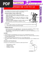 El Imperio de Los Incas para Segundo Grado de Primaria Compressed | PDF | Imperio Inca