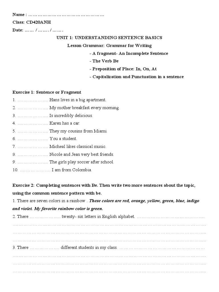 Writing 1 - U1 - L2 | Download Free PDF | Language Mechanics | Languages