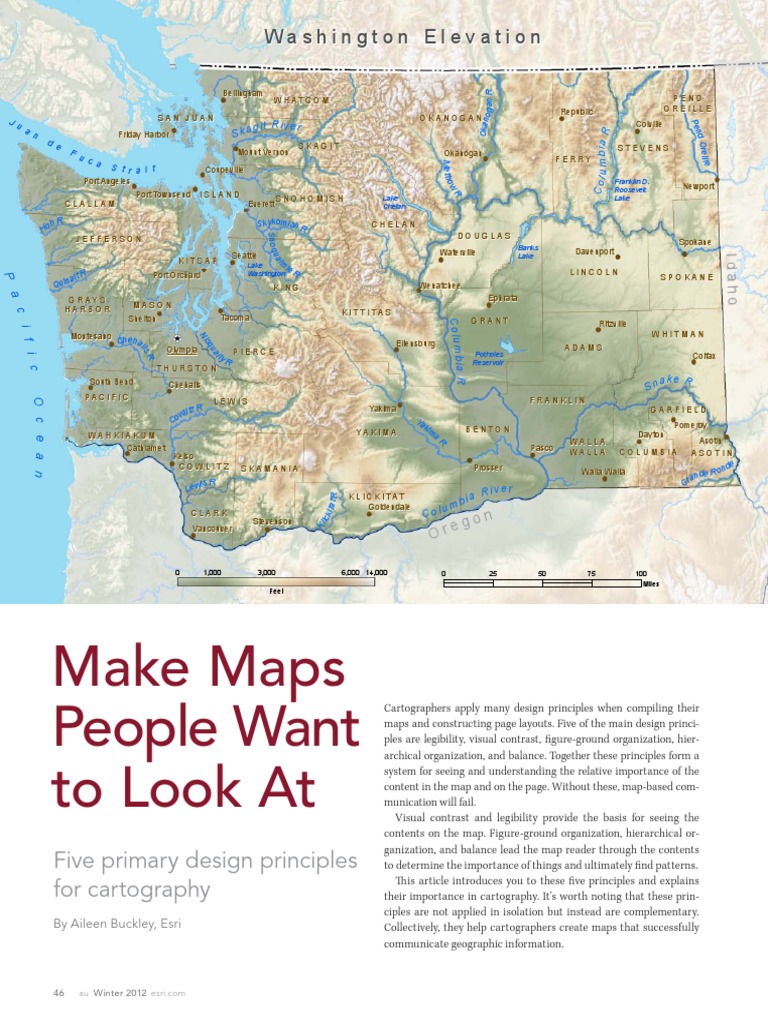 Cartography Principles | PDF | Contrast (Vision) | Hierarchy