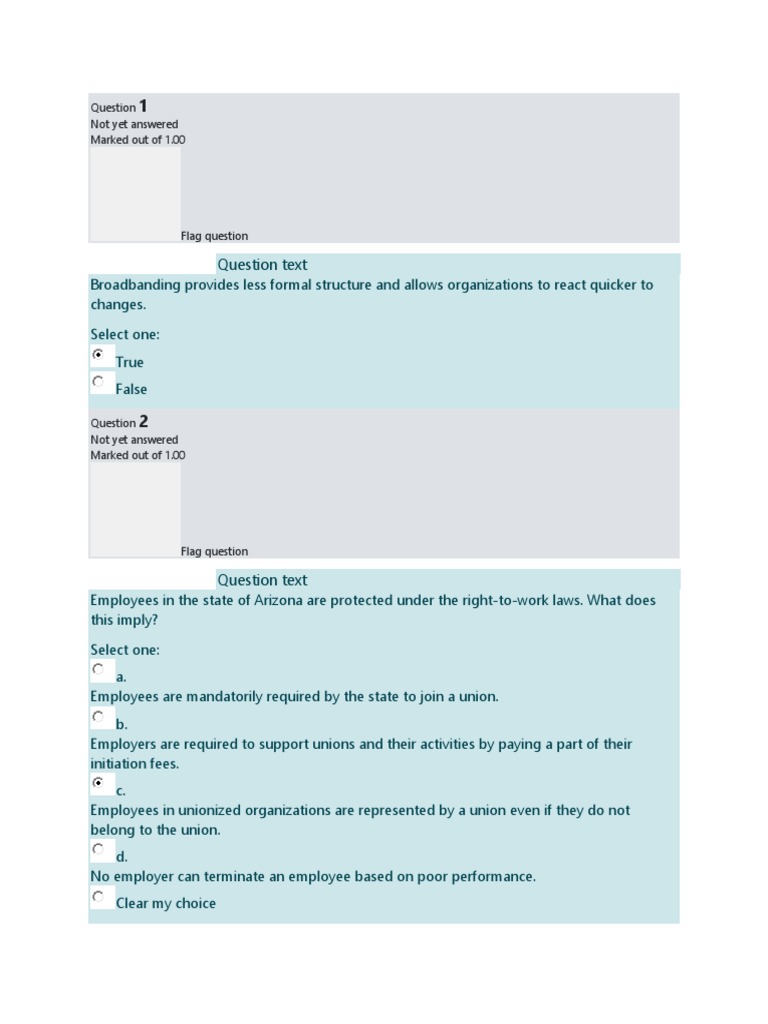 Human Resource Management Final Exam | PDF | Employment | Validity ...