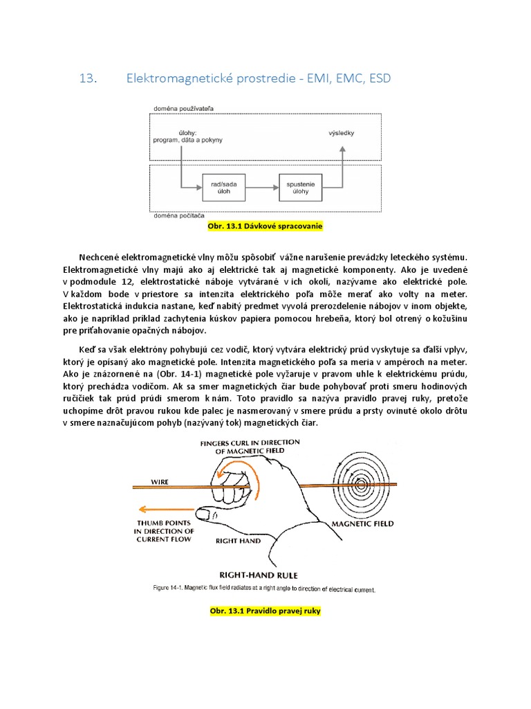 Elektromagnetické Prostredie, EMI, EMC, ESD | PDF