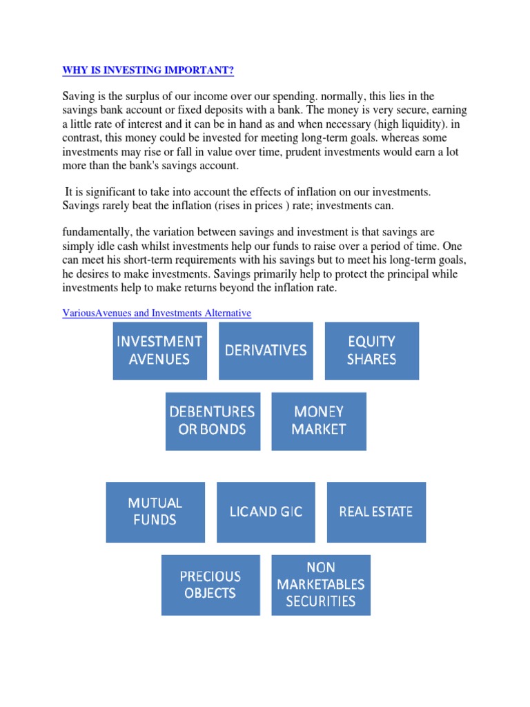 Importance of Stock Market | PDF | Bonds (Finance) | Mutual Funds