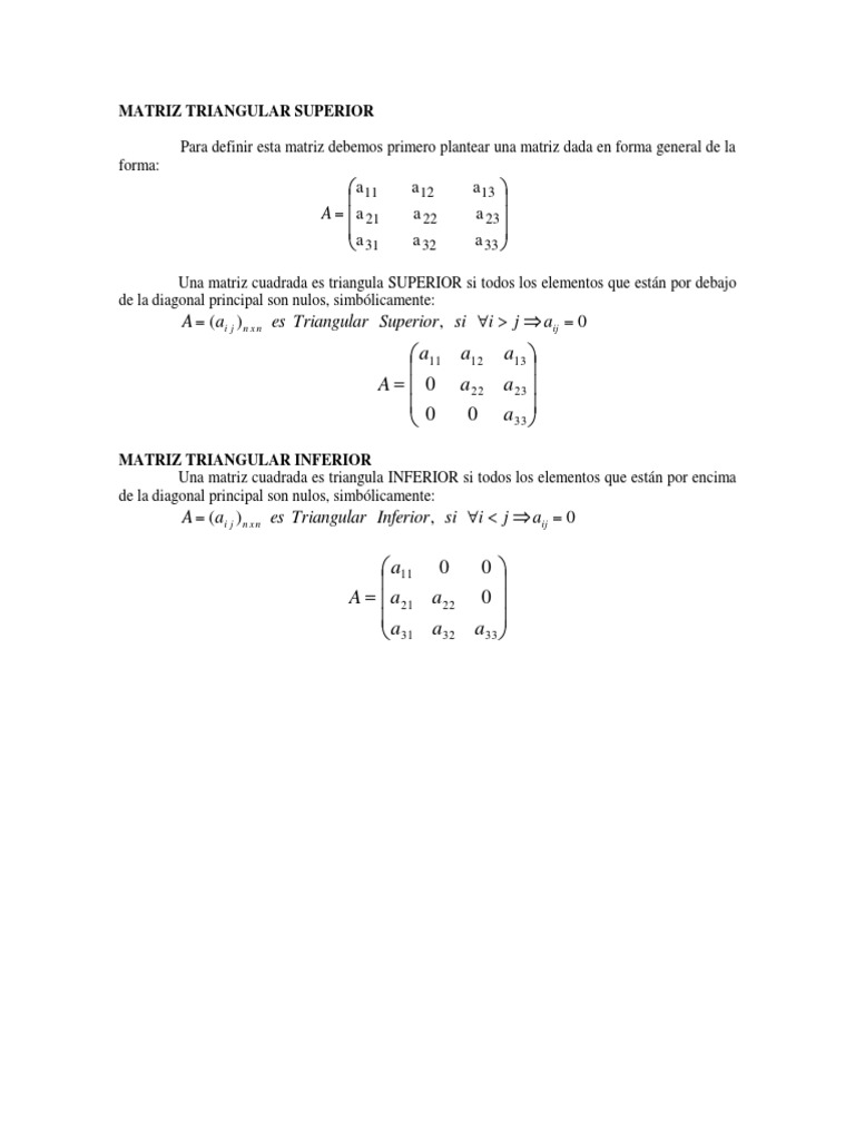 Matriz Triangular | PDF