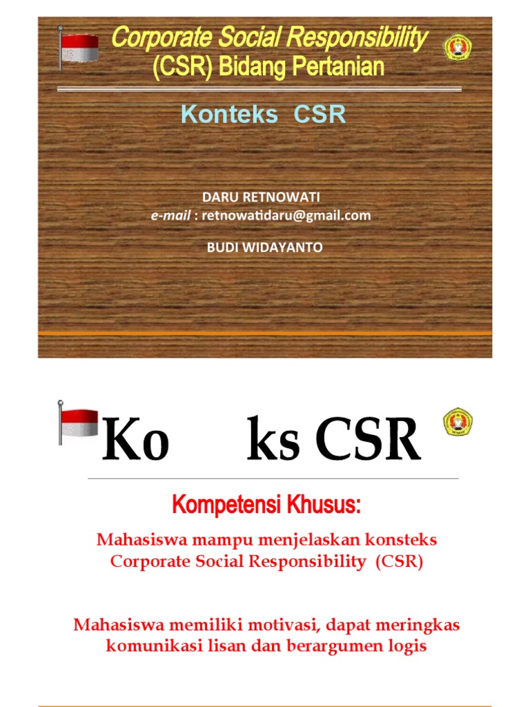 CSR 2-Konsep CSR | PDF