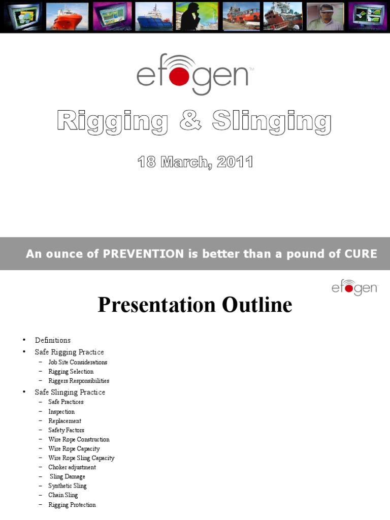 Efogen Rigging Slinging | PDF | Rope | Wire