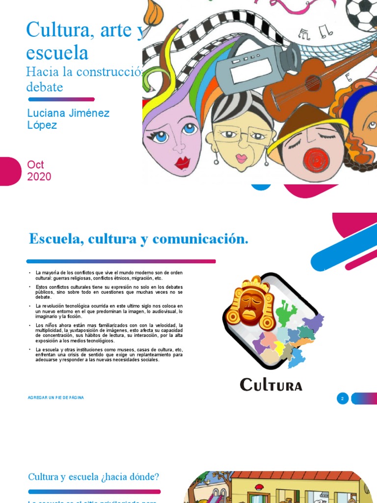 Cultura, Arte y Escuela - Equipo 2 | PDF | Educación en artes visuales ...