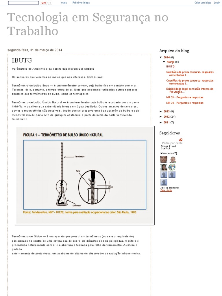 Significado e Aplicação do IBUTG | PDF | Termômetro | Umidade