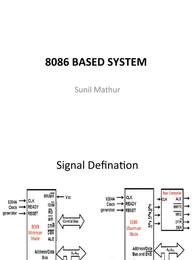 8086 Based System | PDF