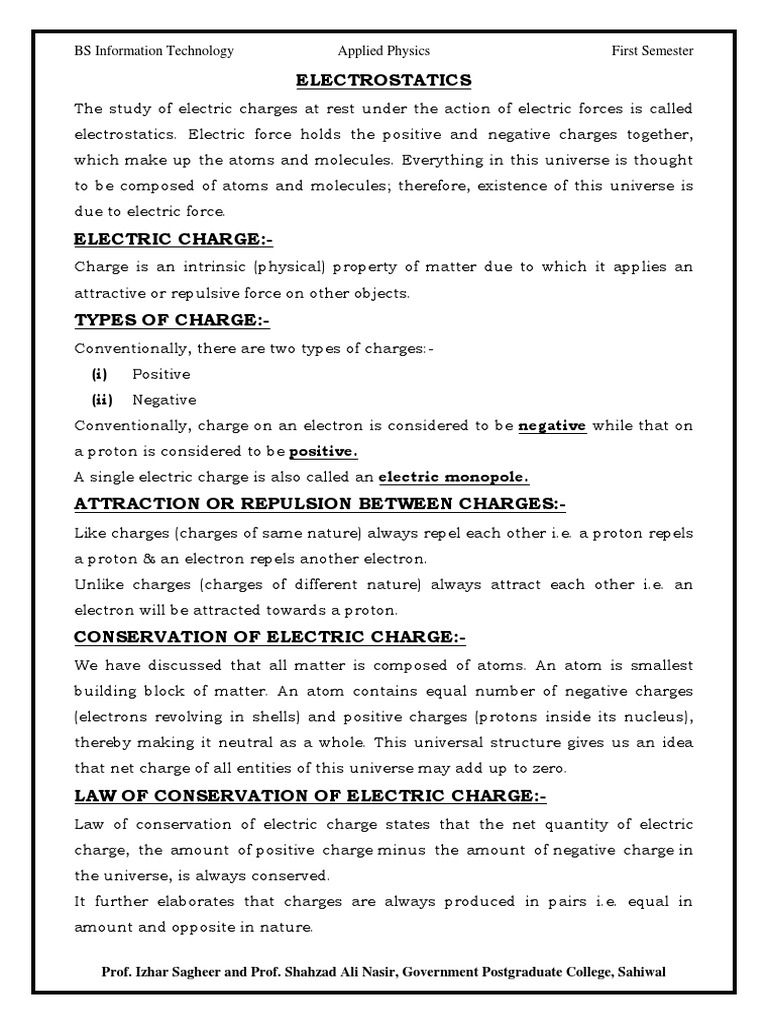 Applied Physics (Merged) | PDF | Electric Charge | Electron