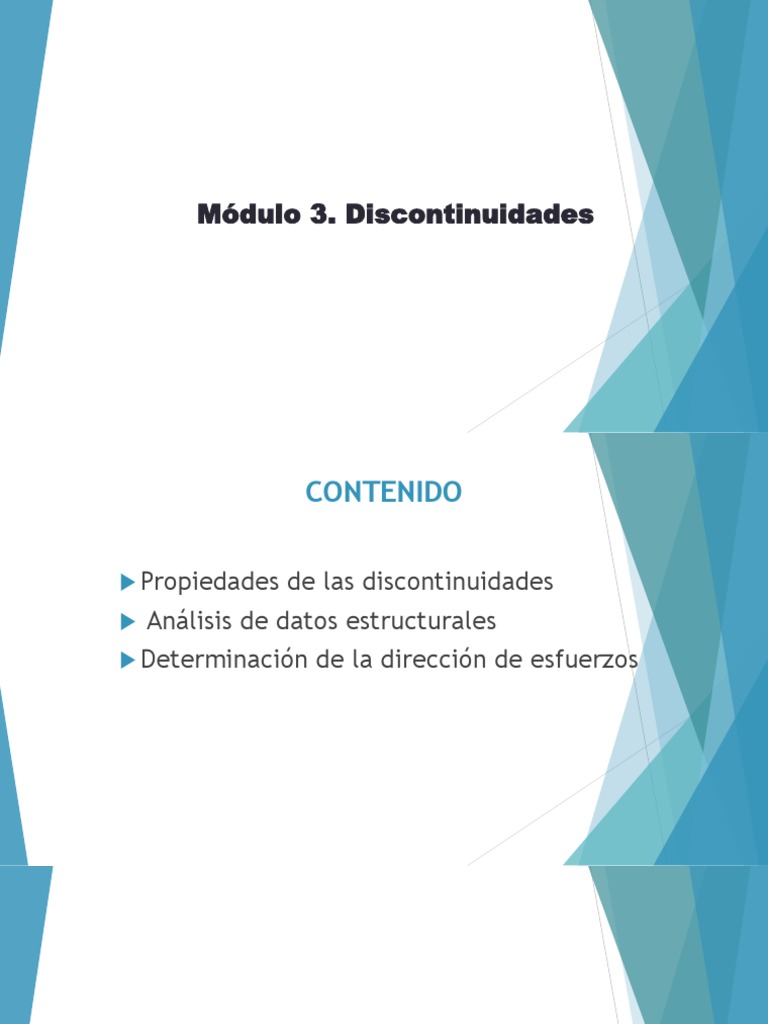 Análisis de Discontinuidades Geológicas | PDF | Estrato | Falla (geología)