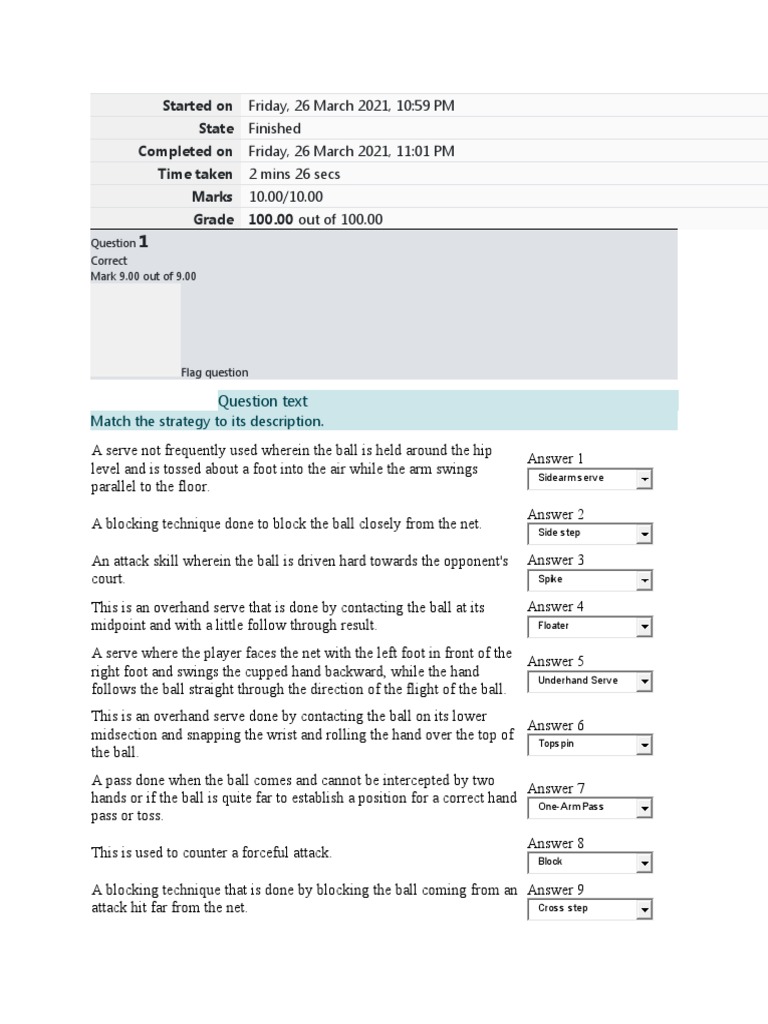 Team Sports - Quiz 1 | PDF | Ball Games | Sports