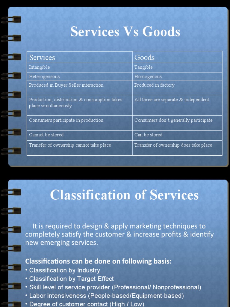 Classification of Services | PDF | Market Segmentation | Marketing
