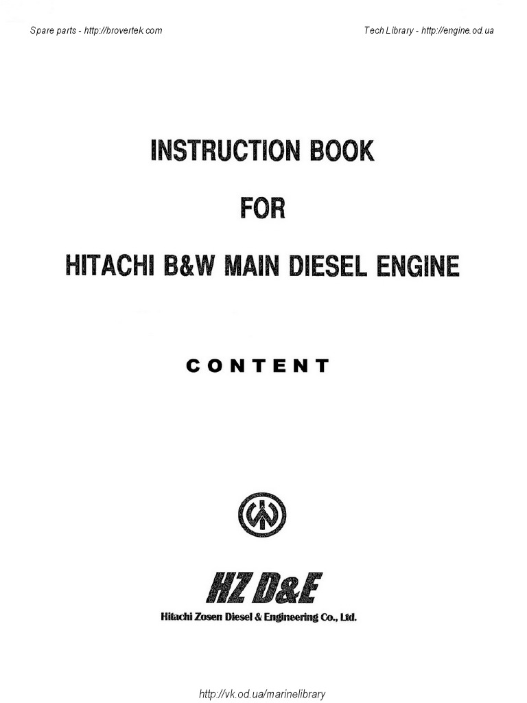 MAN B&W 7S50MC-C Engine Manuals | PDF | Engines | Turbocharger