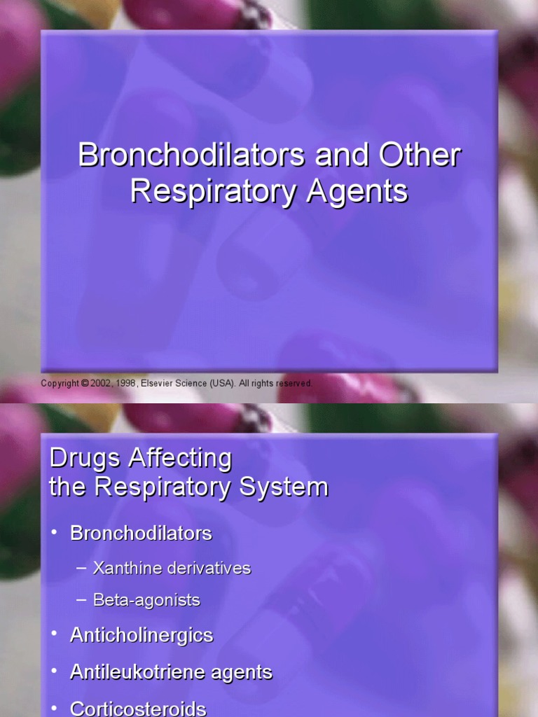 Bronchodilators and Other Respiratory Agents | PDF | Asthma | Drugs