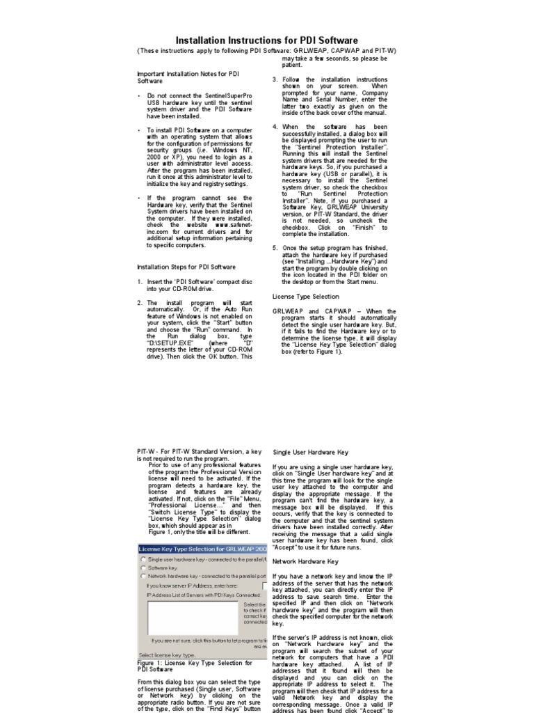 Installation Instruction For PDI Software | PDF | Installation ...