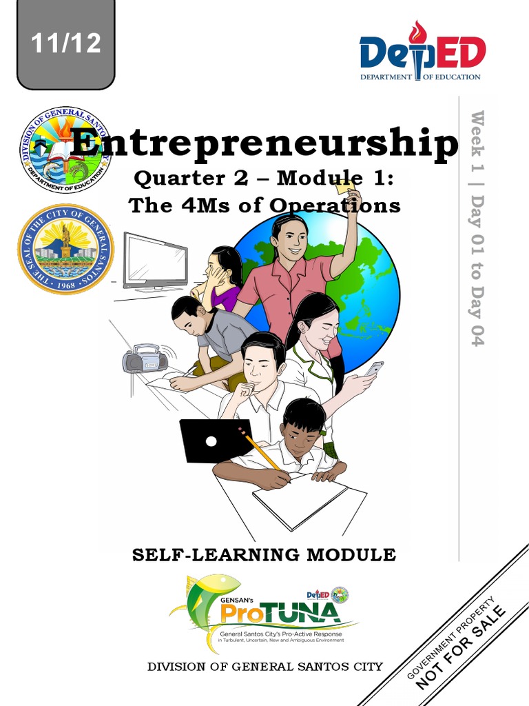 Entrepreneurship: Quarter 2 - Module 1: The 4Ms of Operations | PDF ...