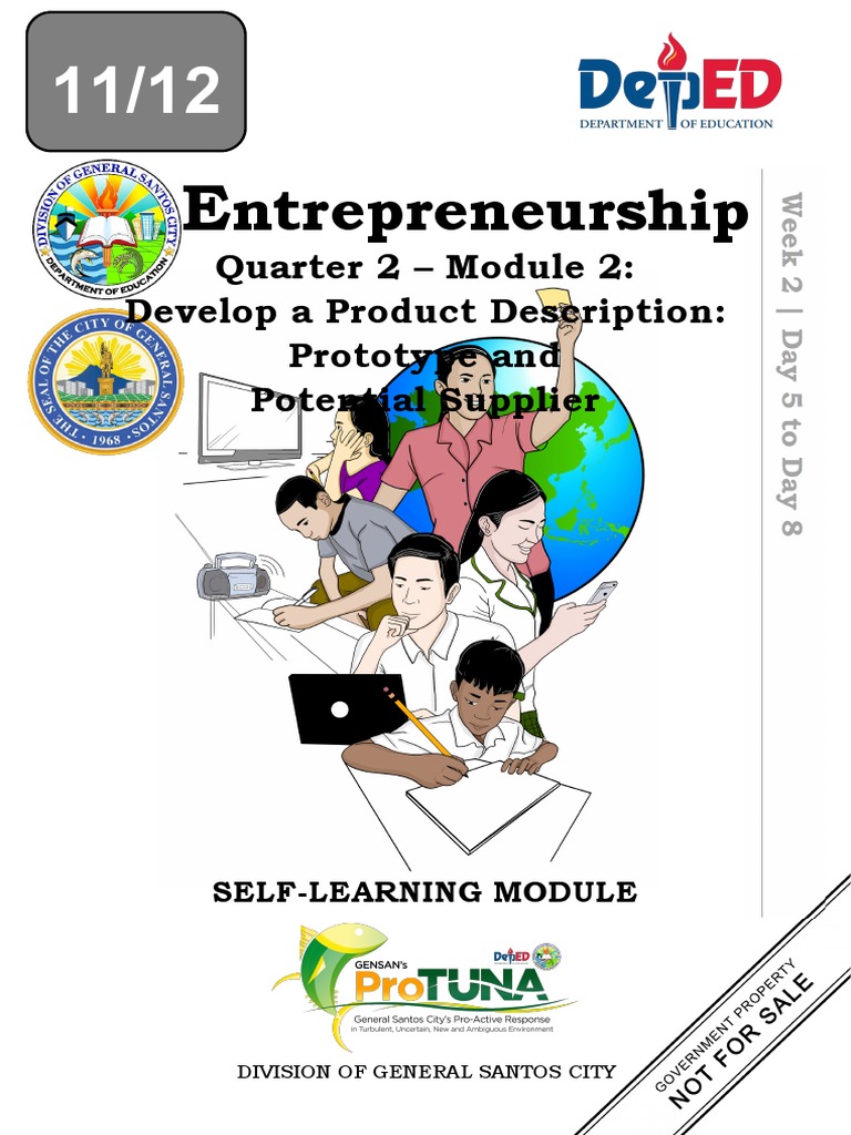Ntrepreneurship: Quarter 2 - Module 2: Develop A Product Description ...