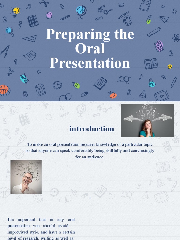 Preparing an Effective Oral Presentation: A Guide to Developing a Well ...