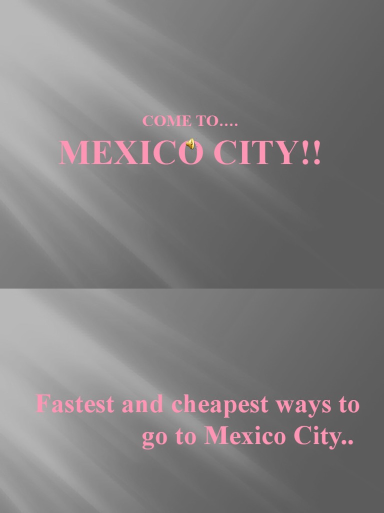 Travel Guide: Mexico City Attractions | PDF