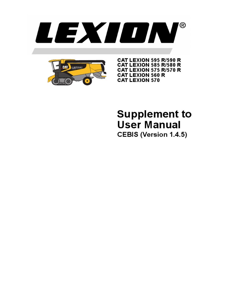 Supplement To User Manual: CEBIS (Version 1.4.5) | PDF | Calibration ...