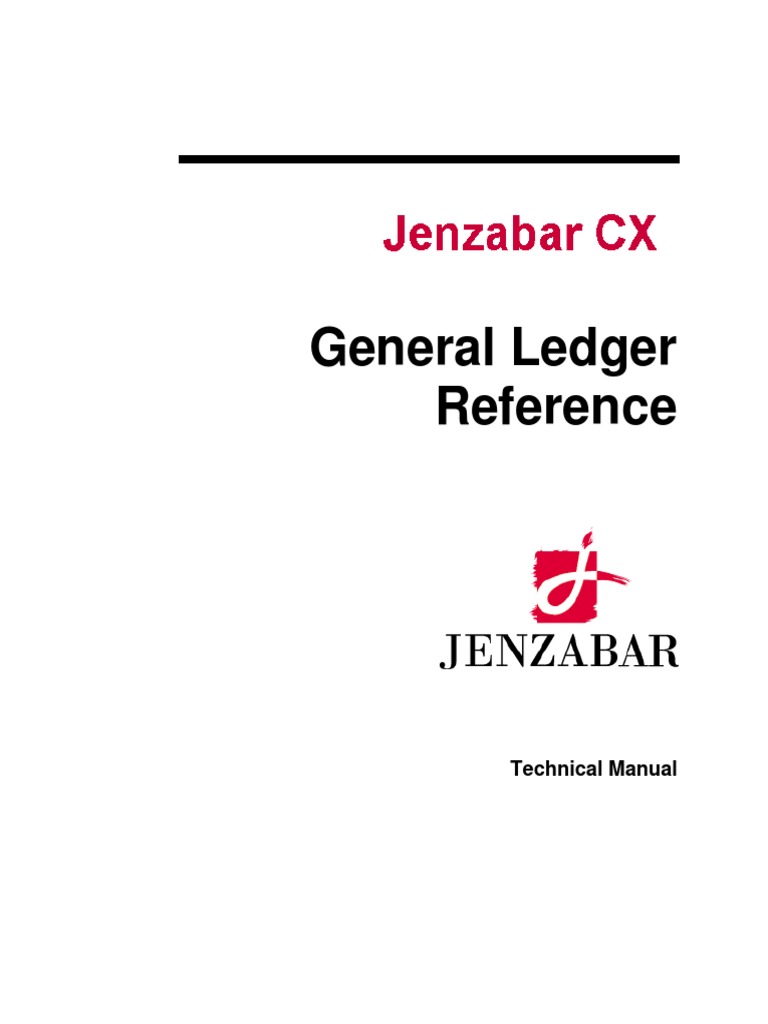 General Ledger Reference: Technical Manual | PDF | Documentation ...